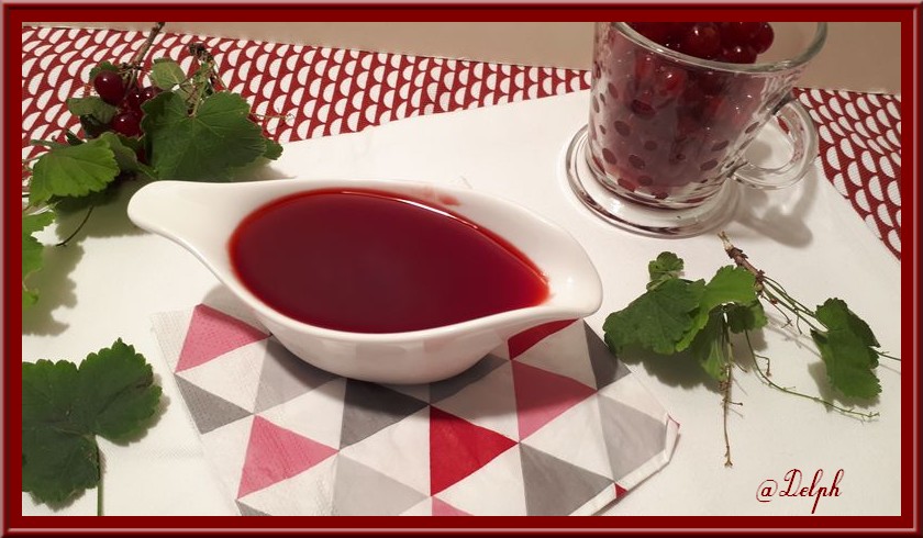 Coulis de groseilles – Oh, la gourmande
