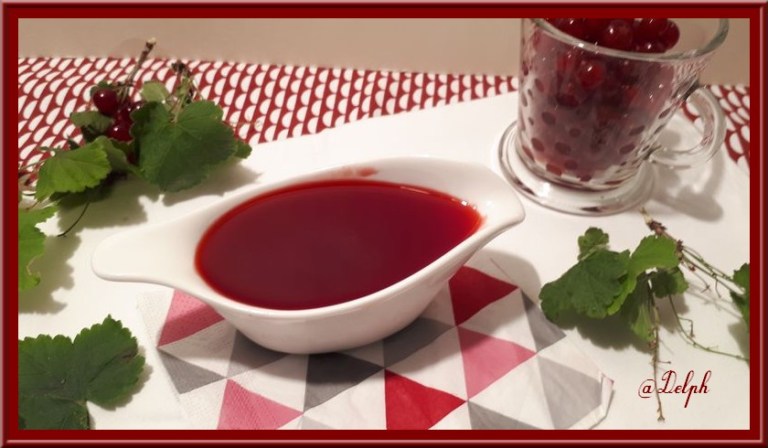 Coulis de groseilles – Oh, la gourmande