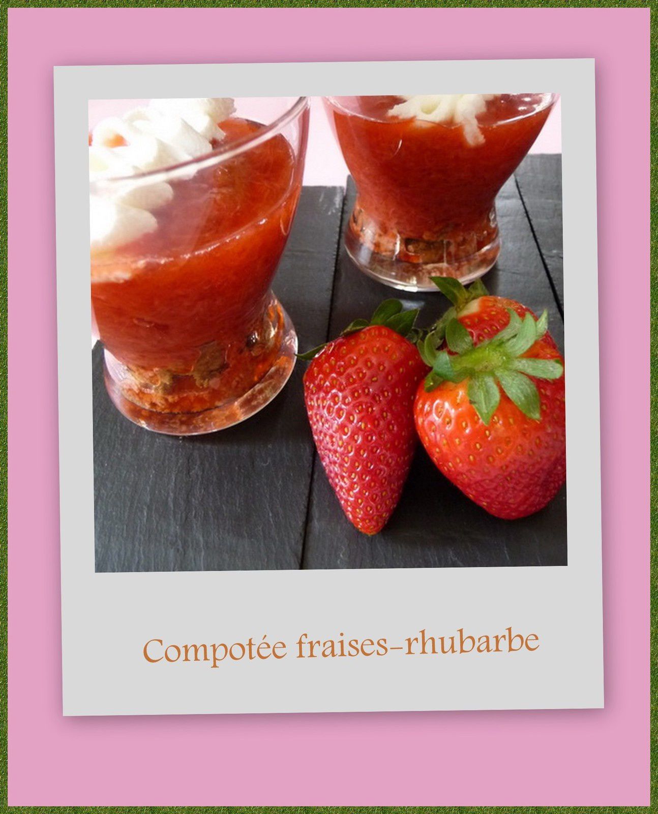 Compotée de fraises et rhubarbe – Oh, la gourmande