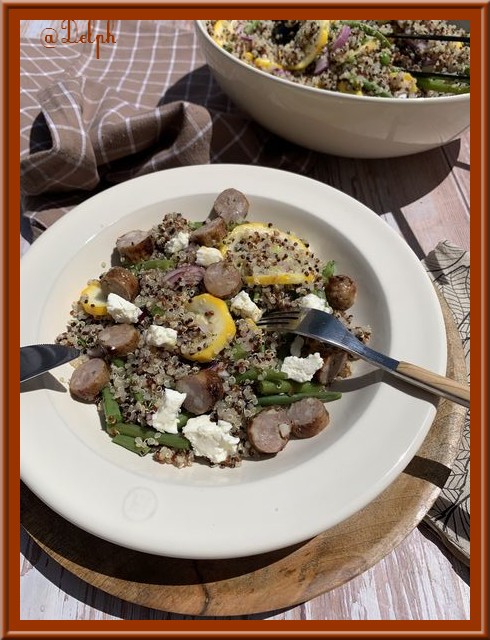 Salade de quinoa aux haricots verts et courgette – Oh, la gourmande