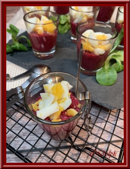 Verrine de betteraves rouges – Oh, la gourmande
