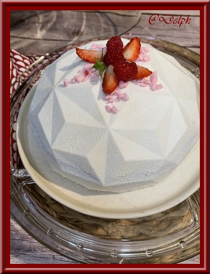 Entremets vanille fruits rouges – Oh, la gourmande