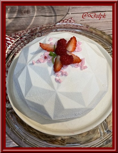 Entremets vanille fruits rouges – Oh, la gourmande